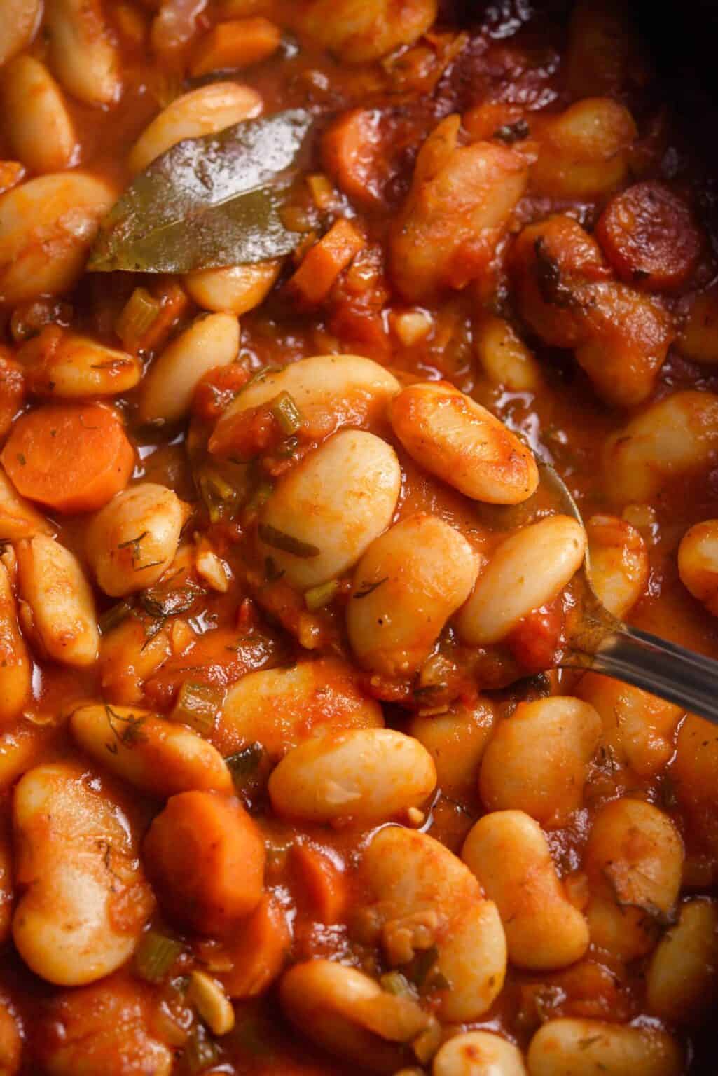 Greek Butter Beans Recipe - Gigantes Plaki (Vegan) - Real Greek Recipes