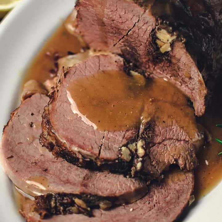 Greek Beef Recipe - STOVE TOP POT ROAST (with lemon gravy)