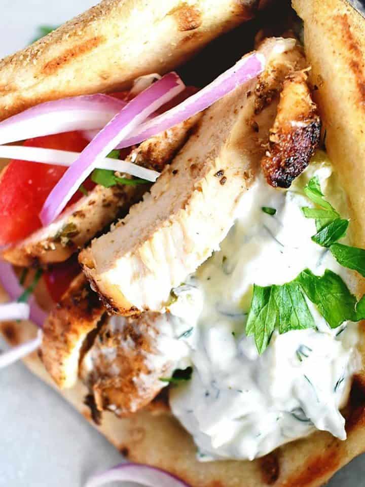 Pork Souvlaki Pita Wraps (with Tzatziki) - Real Greek Recipes