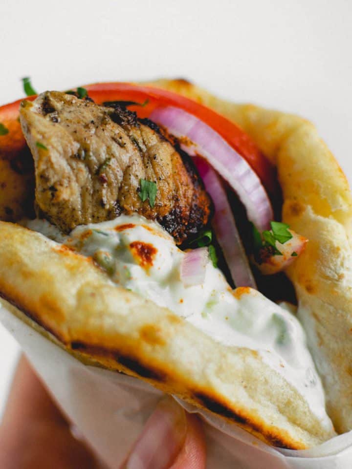 Chicken Gyros Recipe With Tzatziki Sauce - Real Greek Recipes
