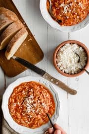 Manestra - Greek Orzo With Tomato Sauce - Real Greek Recipes