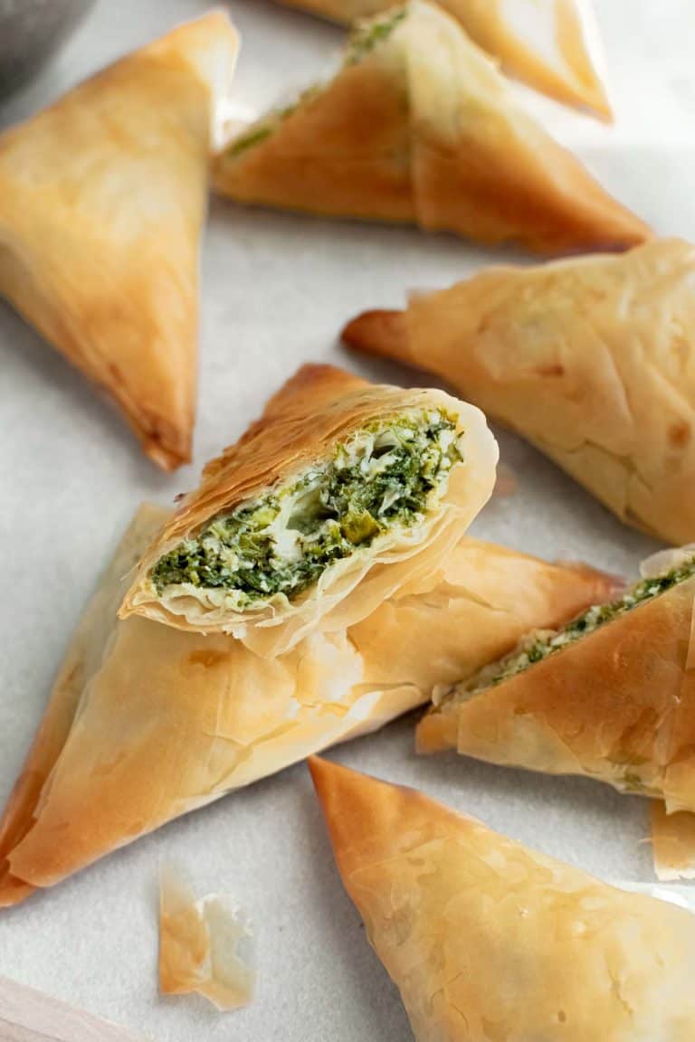 Spinach And Feta Triangles - Real Greek Recipes