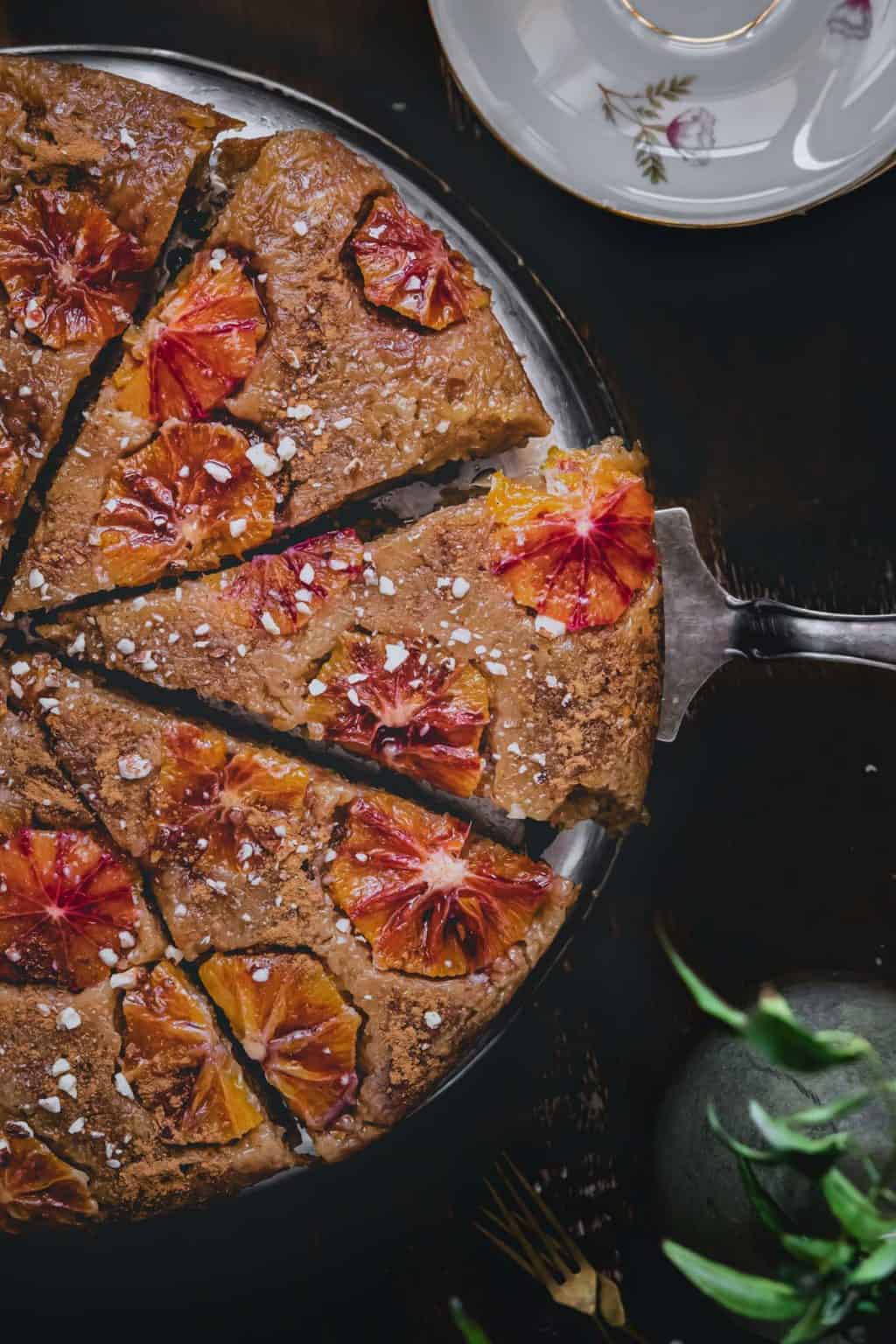 Greek Upside Down Blood Orange Pie Recipe - Real Greek Recipes
