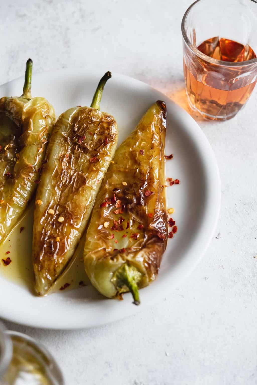 Fried Green Peppers With Vinegar - Real Greek Recipes