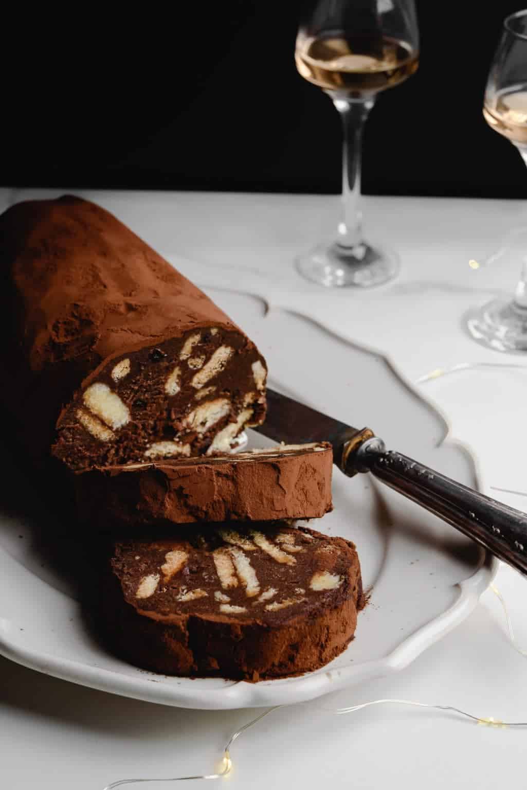 Greek Chocolate Salami (Mosaiko) - Real Greek Recipes