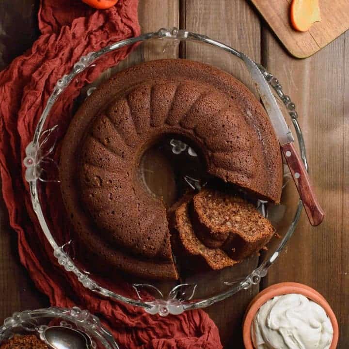 Persimmon Cake (moist, and spiced) - Real Greek Recipes