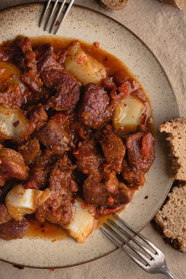 Bekri Meze (Drunken Pork Stew) - Real Greek Recipes