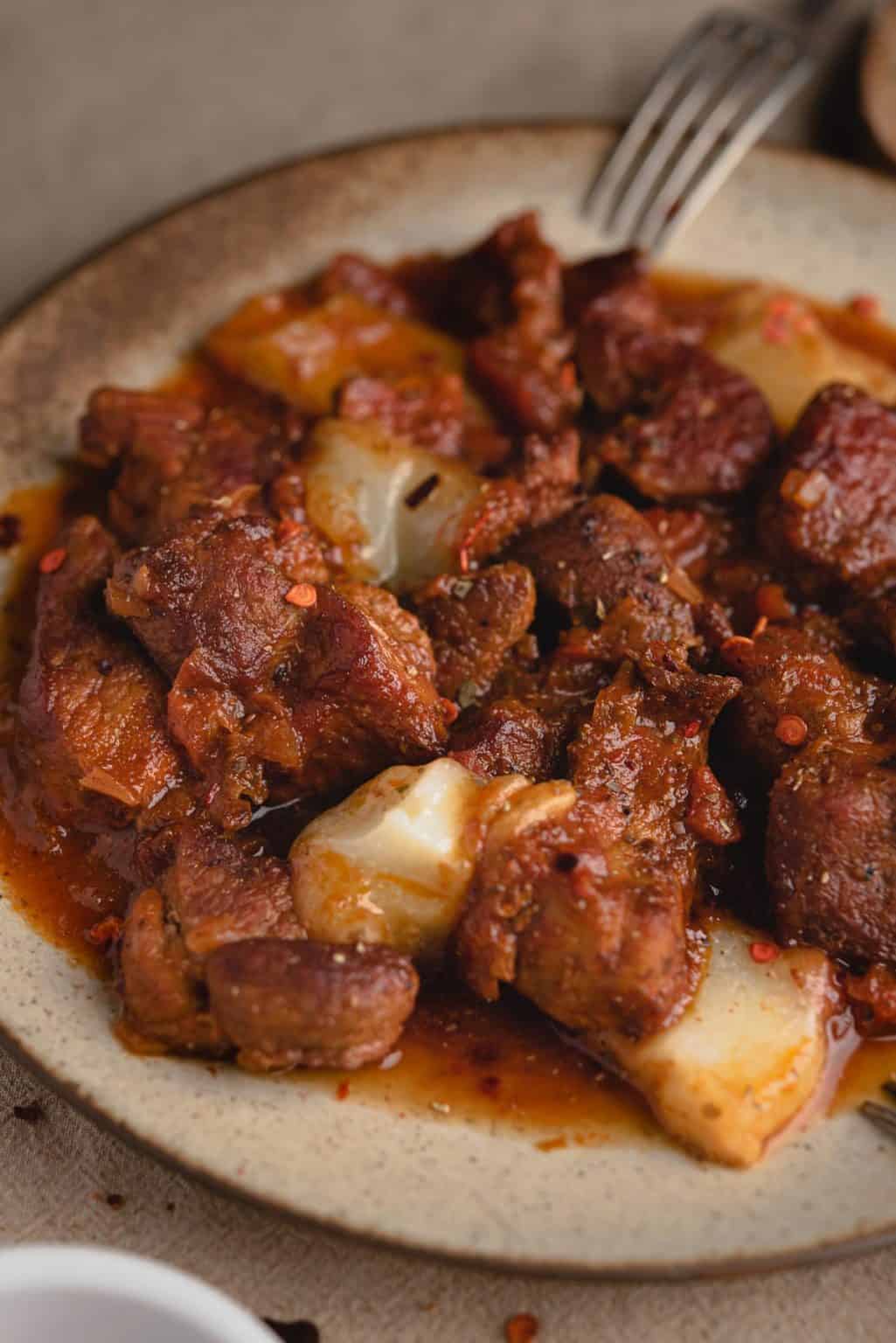 Bekri Meze (Drunken Pork Stew) - Real Greek Recipes