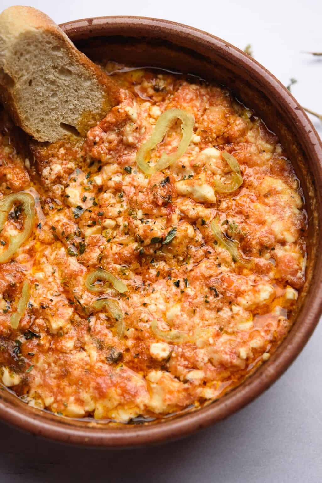 Baked Feta Dip (Bouyourdi) - Real Greek Recipes