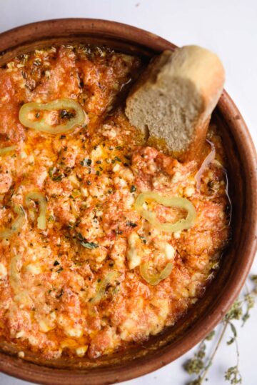 Baked Feta Dip (Bouyourdi) - Real Greek Recipes