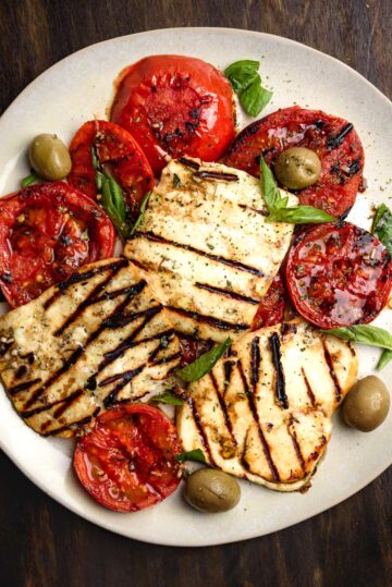 Grilled Halloumi Cheese - Real Greek Recipes
