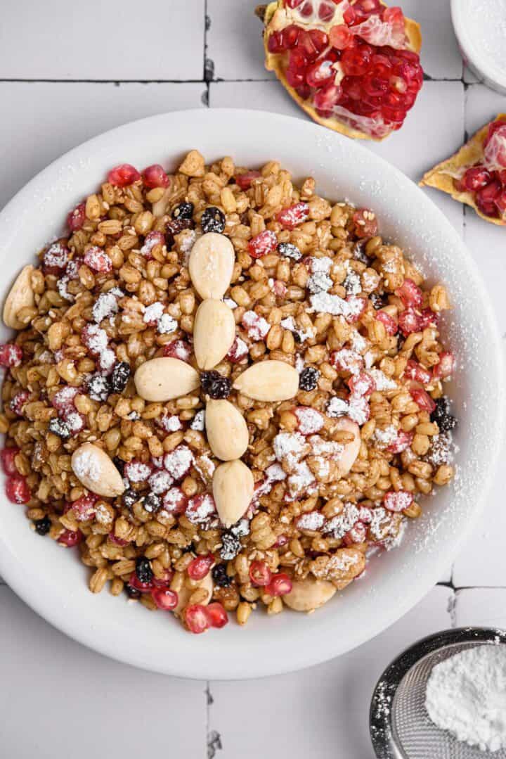 Koliva - Wheat Berry Memorial Food - Real Greek Recipes
