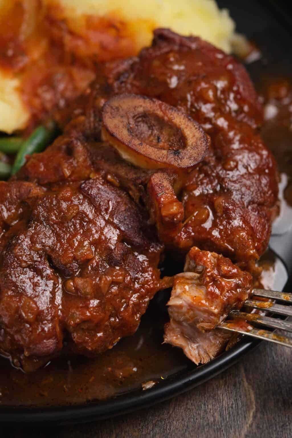 Braised Veal Osso Buco In Tomato Sauce - Real Greek Recipes