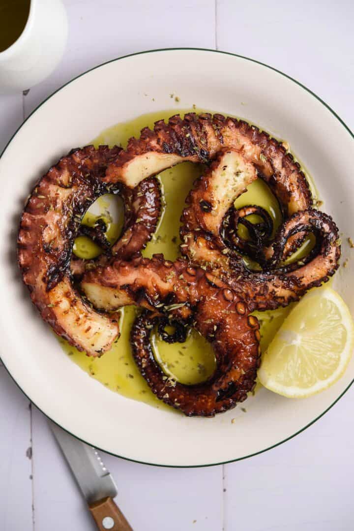 Grilled Octopus Greek-style - Real Greek Recipes