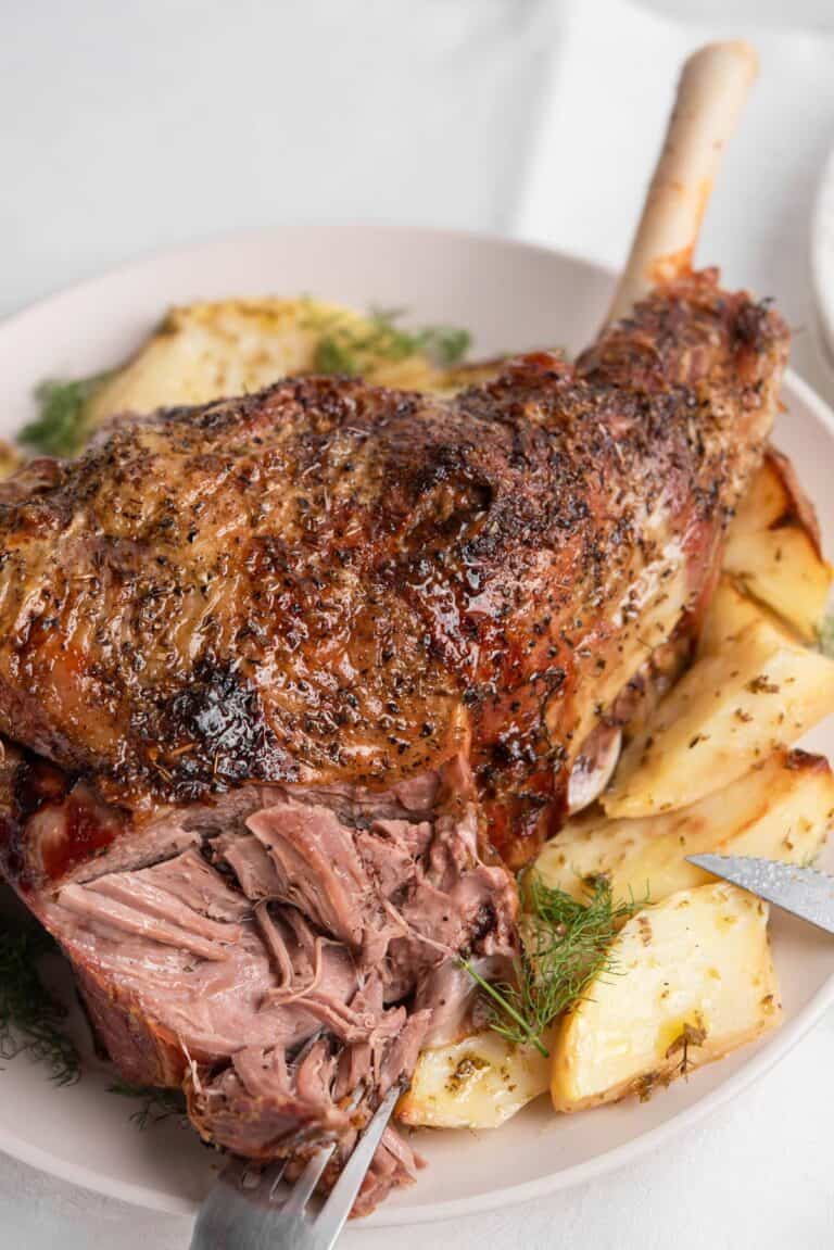 Slow Roasted Leg Of Lamb (Greek) - Real Greek Recipes
