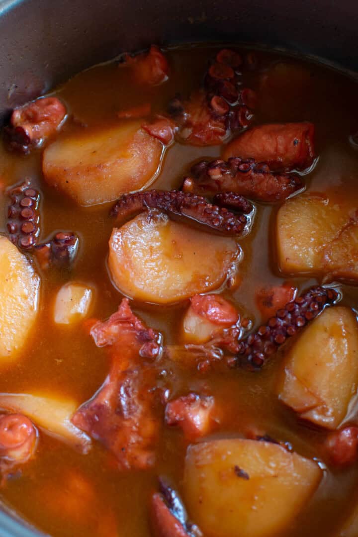 Greek Octopus Stew With Potatoes - Real Greek Recipes