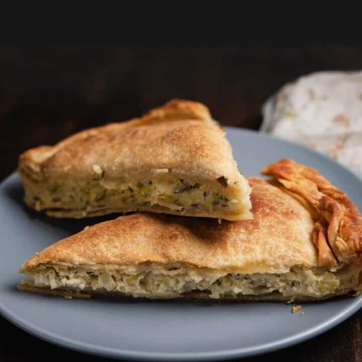 Leek Pie Greek Prasopita with Feta - Real Greek Recipes