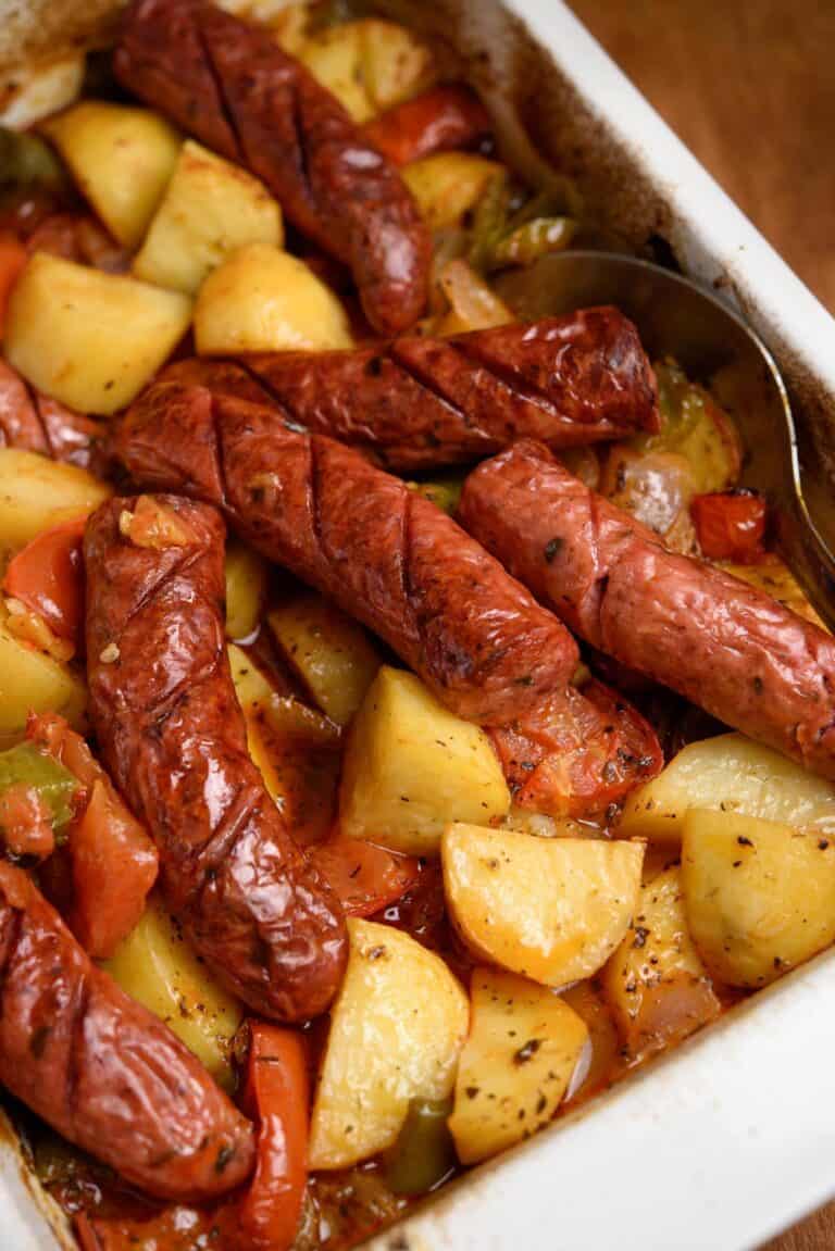 Sausage and Potato Casserole - Real Greek Recipes