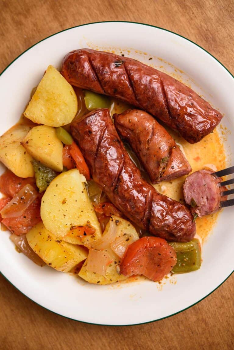 Sausage and Potato Casserole - Real Greek Recipes
