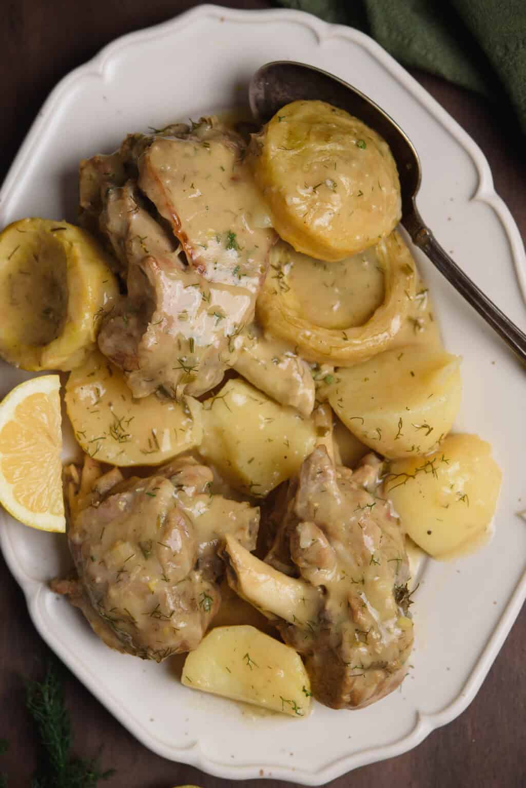 Goat Stew with Potatoes and Artichokes - Real Greek Recipes