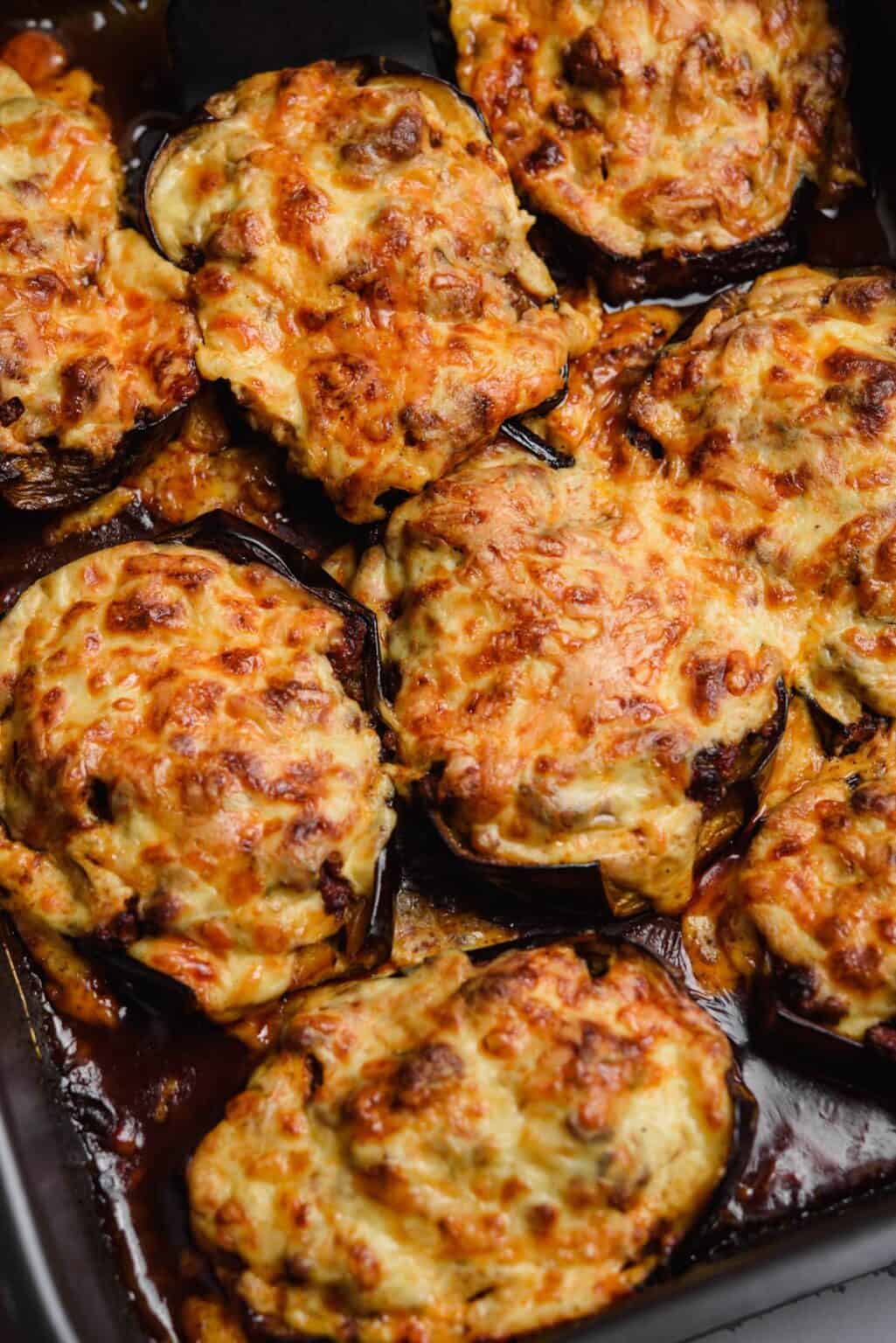 Greek Stuffed Eggplant (Melitzanes Papoutsakia) - Real Greek Recipes