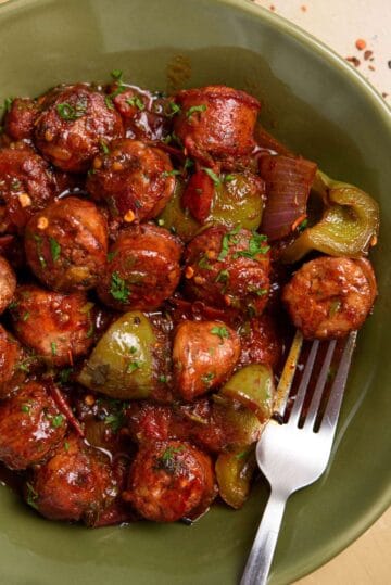 Spetsofai - Greek Sausage In Tomato Sauce - Real Greek Recipes