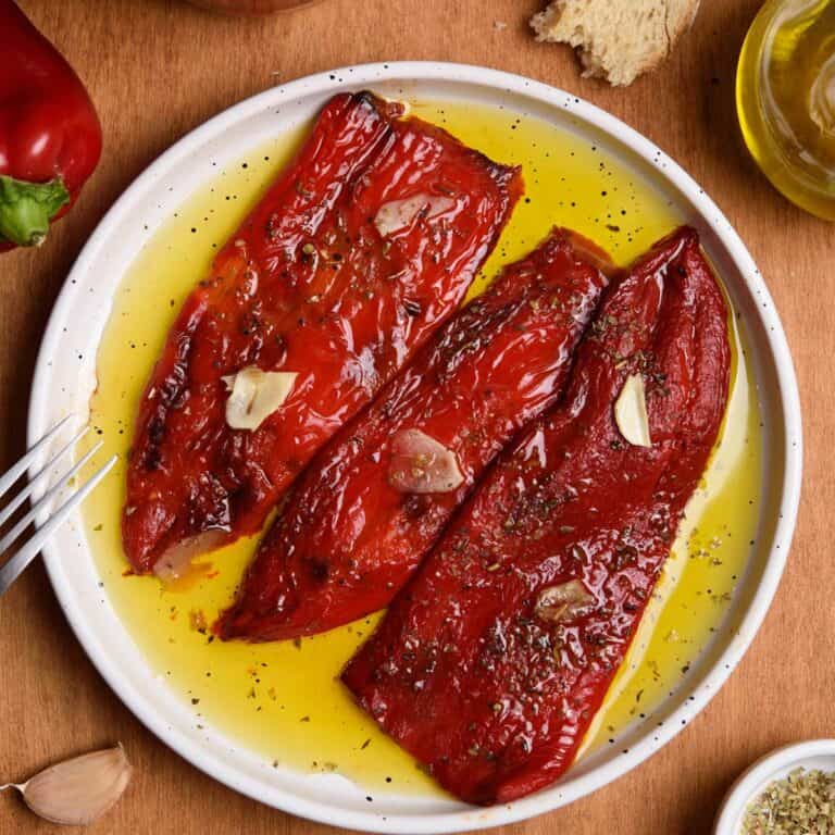 How To Make Roasted Red Peppers (and preserve them) - Real Greek Recipes