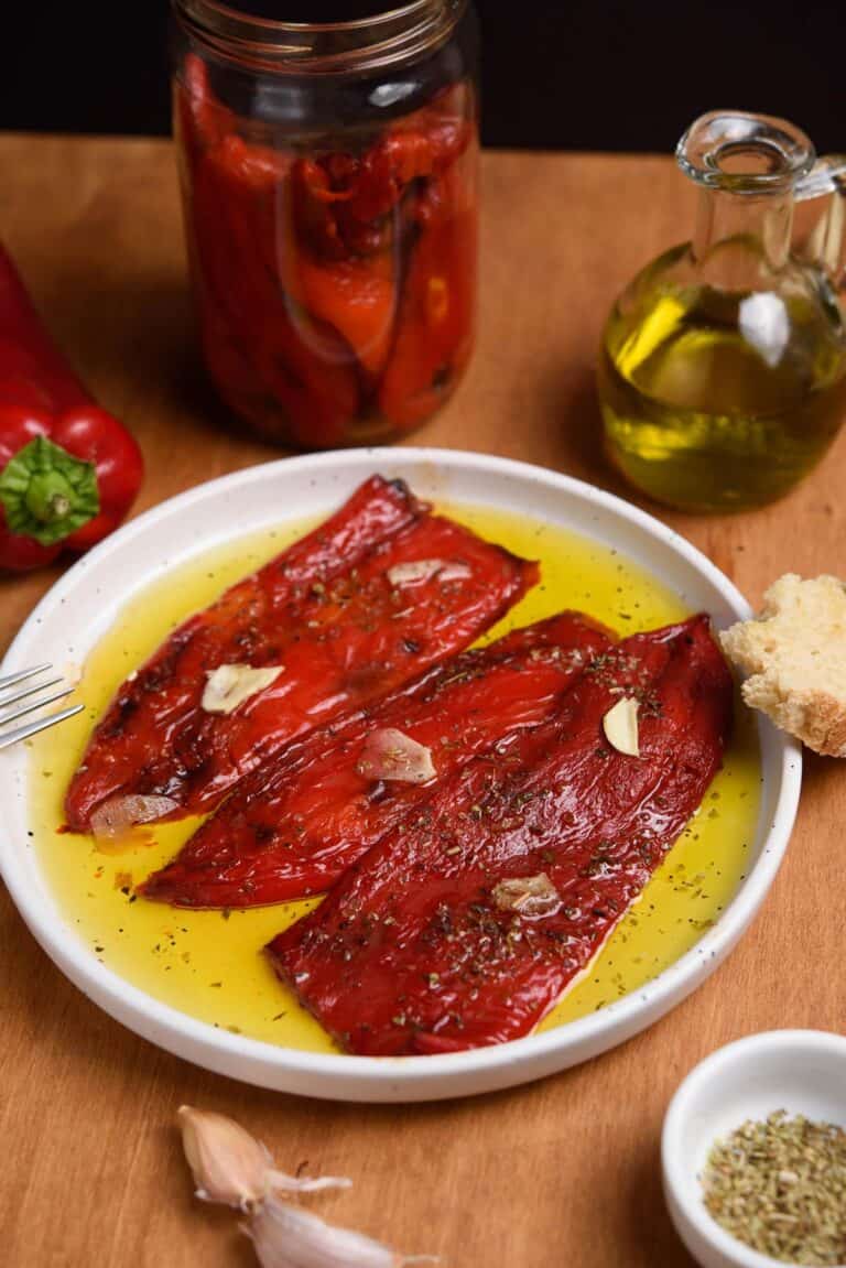 How To Make Roasted Red Peppers (and preserve them) - Real Greek Recipes