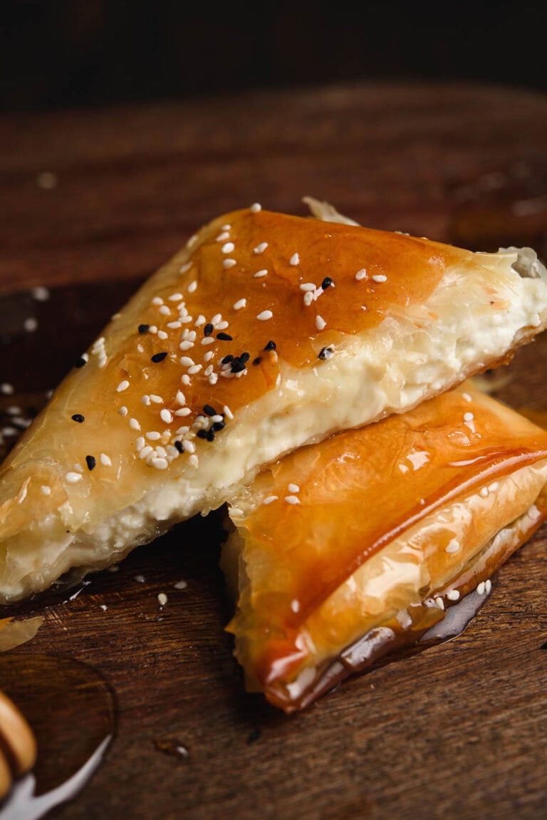 Wrapped Feta In Filo (fried or baked) - Real Greek Recipes