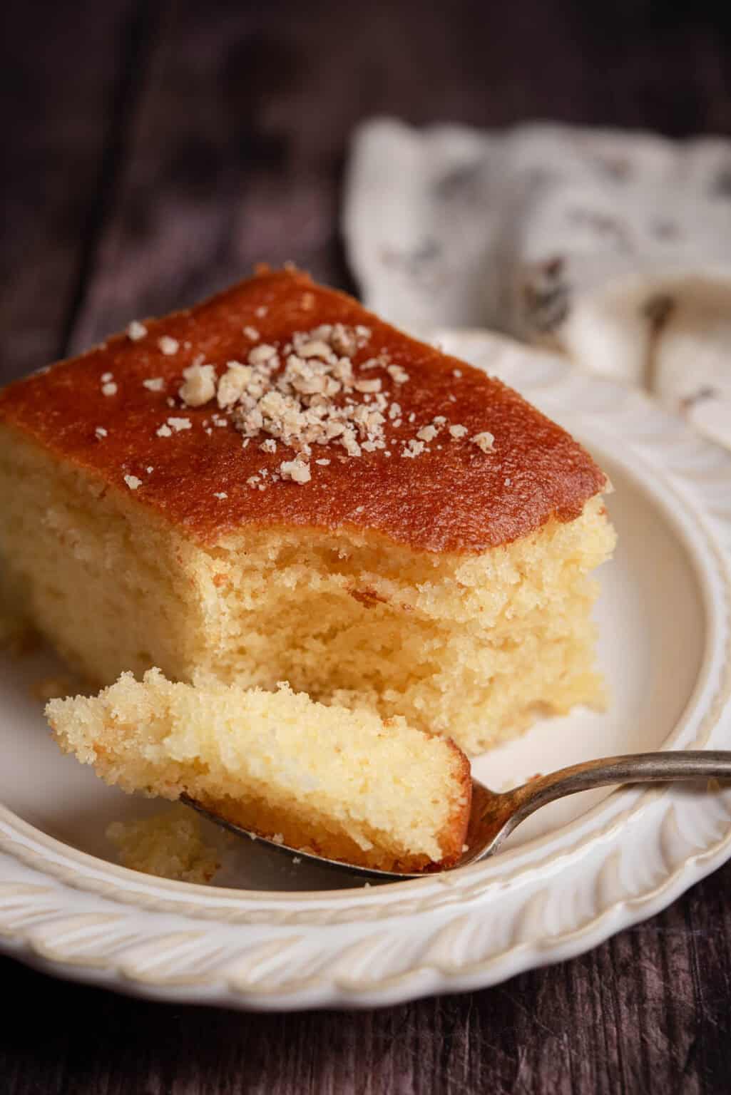 Greek Ravani Cake (syrup semolina cake) - Real Greek Recipes