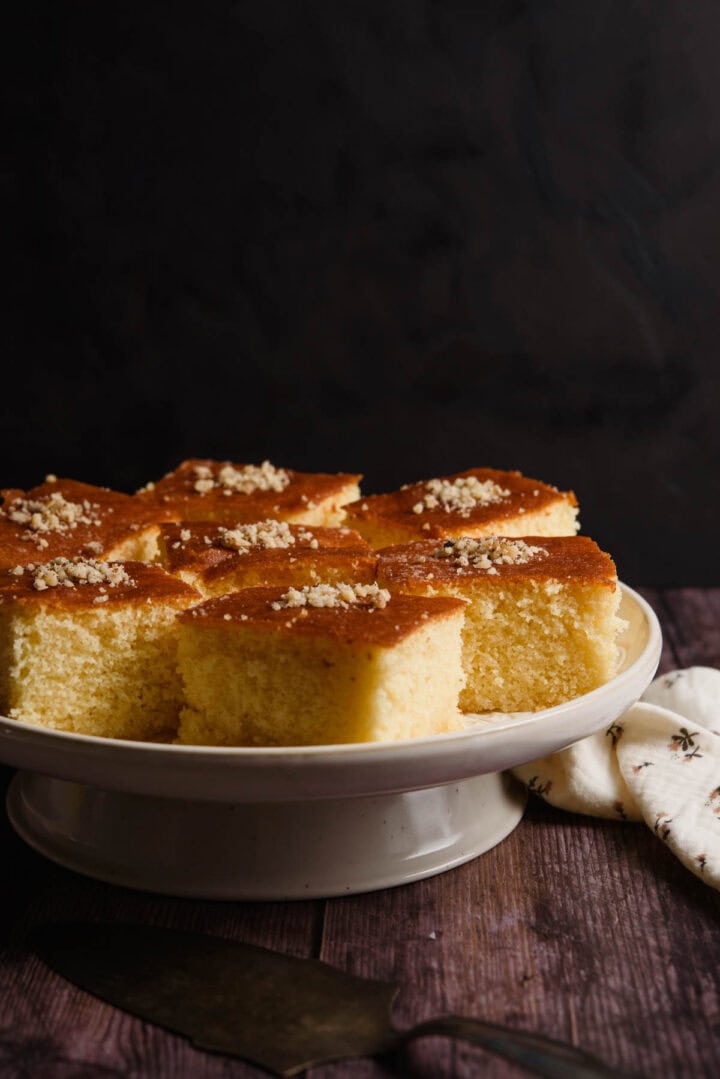 Greek Ravani Cake (syrup semolina cake) - Real Greek Recipes